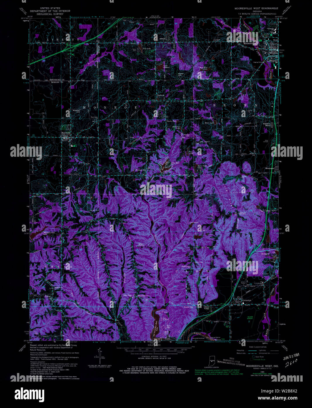 Map of mooresville hi-res stock photography and images - Alamy