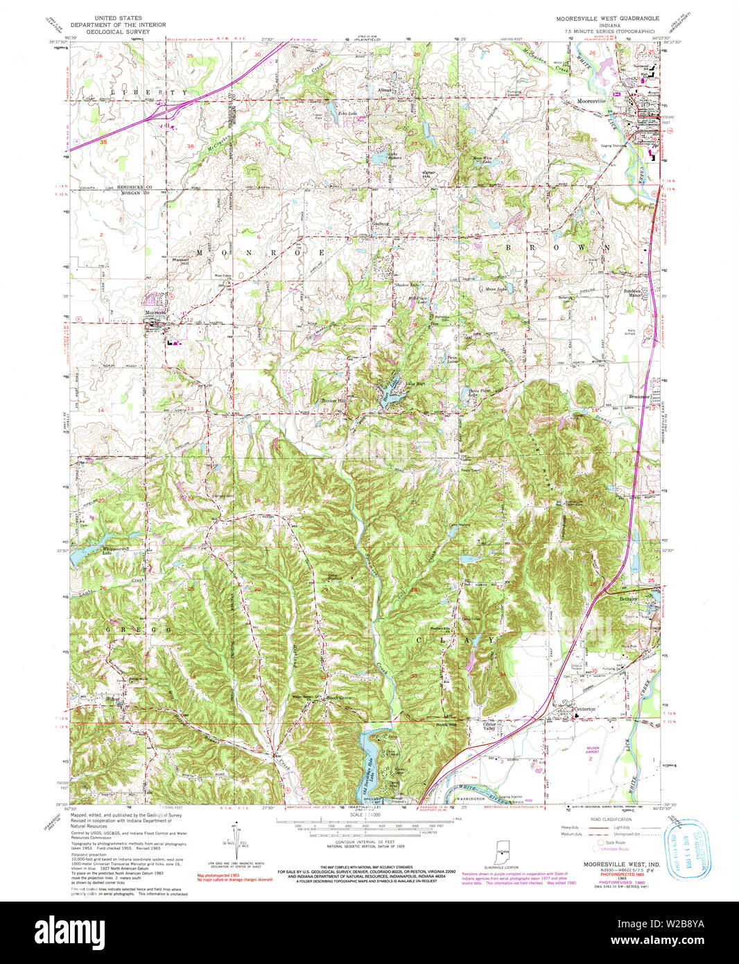 Map of mooresville hi-res stock photography and images - Alamy