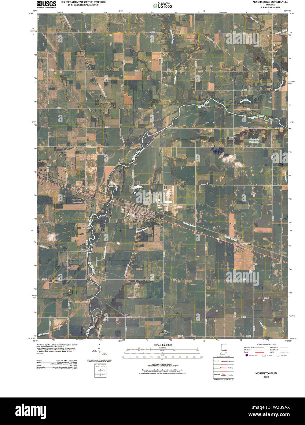 Morristown map hi-res stock photography and images - Alamy