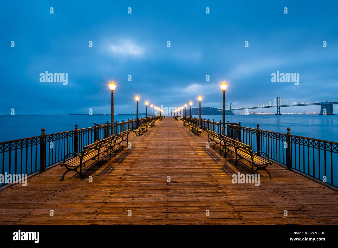 Sunrise from Pier 7 Stock Photo - Alamy
