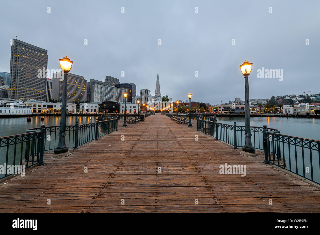 Sunrise from Pier 7 Stock Photo - Alamy