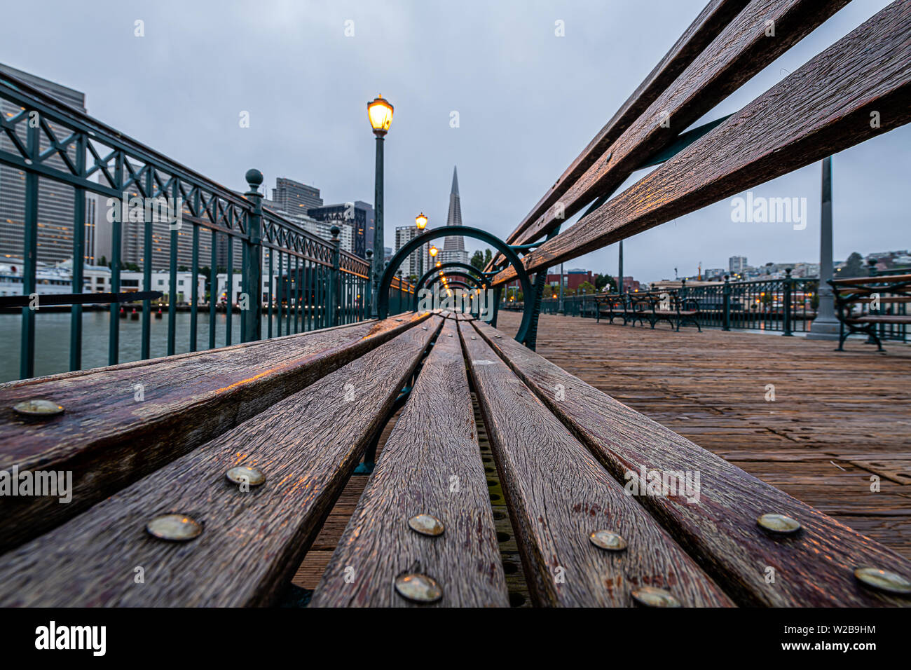 Sunrise from Pier 7 Stock Photo - Alamy