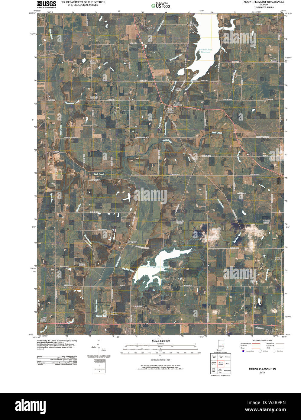 Map of mount pleasant hi-res stock photography and images - Alamy