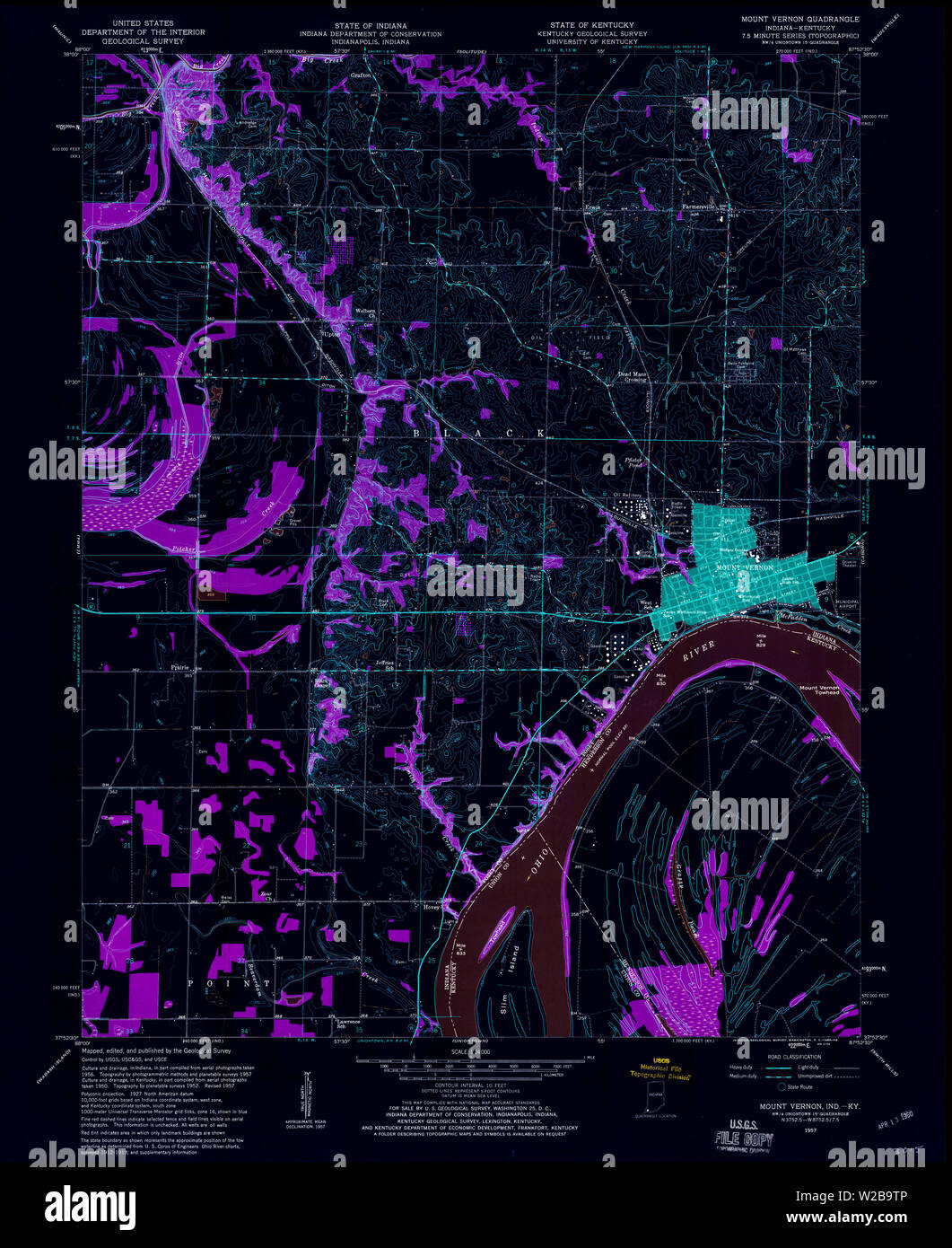 Vernon indiana map hi-res stock photography and images - Alamy