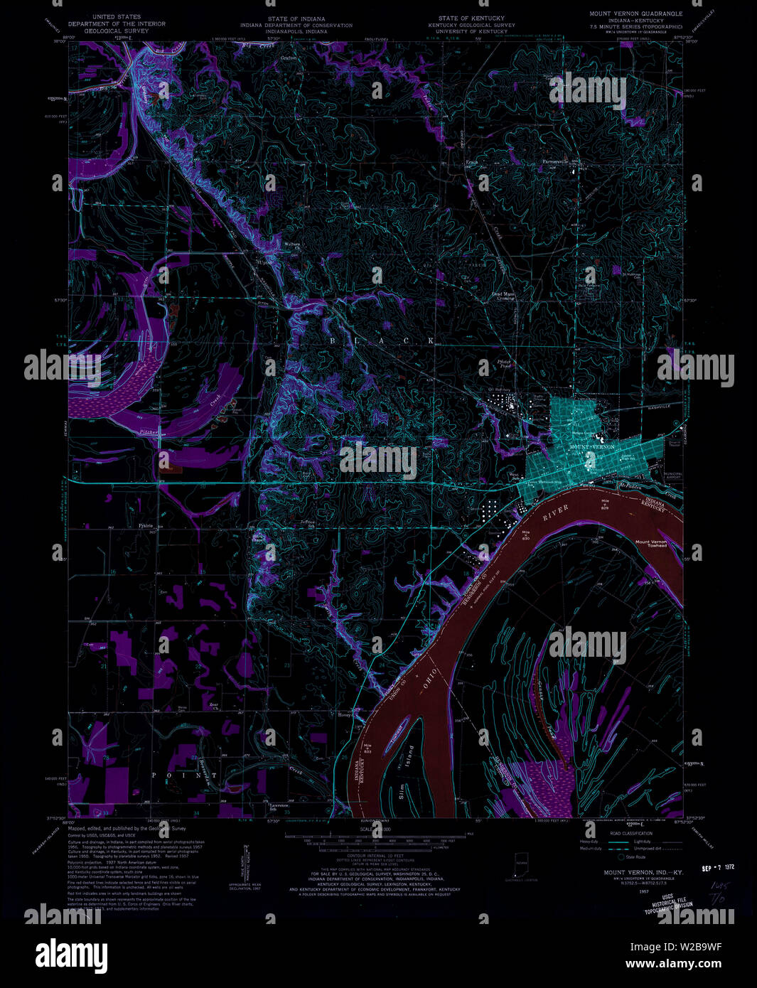Vernon indiana map hi-res stock photography and images - Alamy