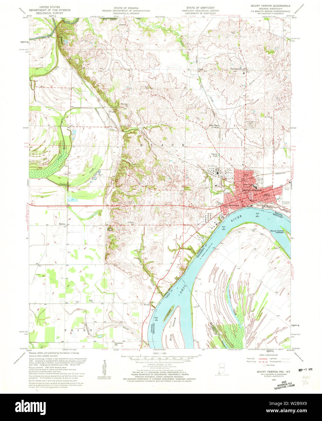 Vernon indiana map hi-res stock photography and images - Alamy