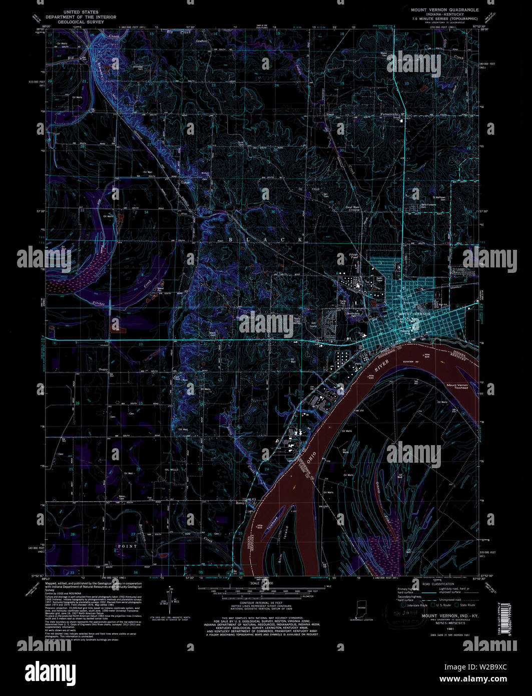 Vernon indiana map hi-res stock photography and images - Alamy