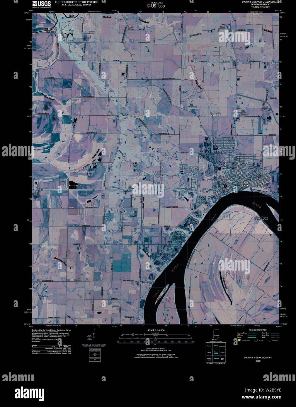 Vernon indiana map hi-res stock photography and images - Alamy