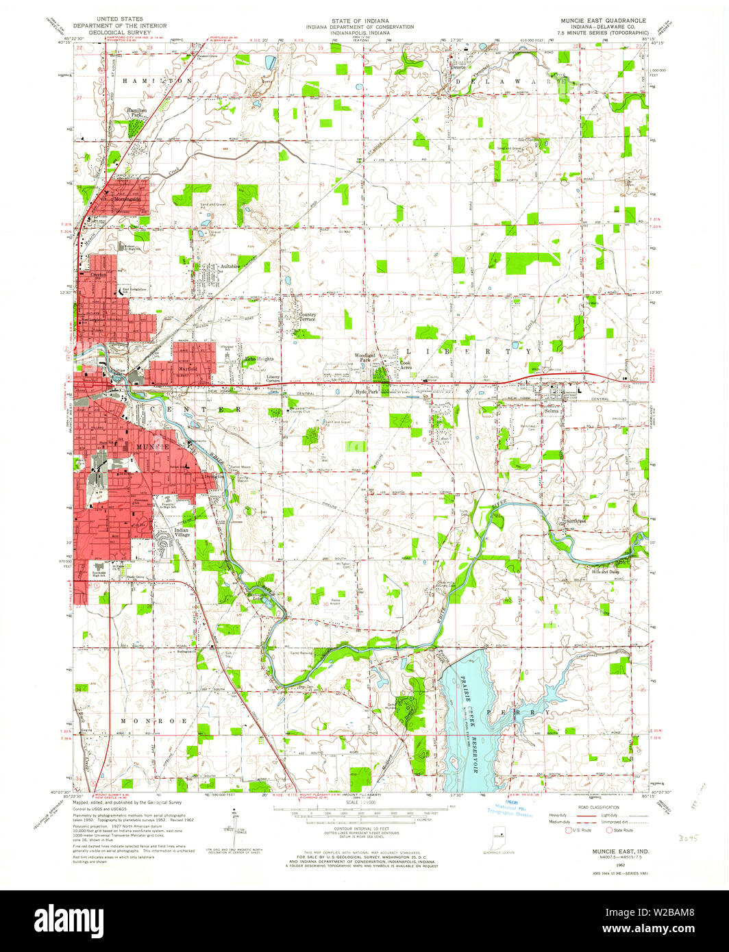 Muncie map hi-res stock photography and images - Alamy