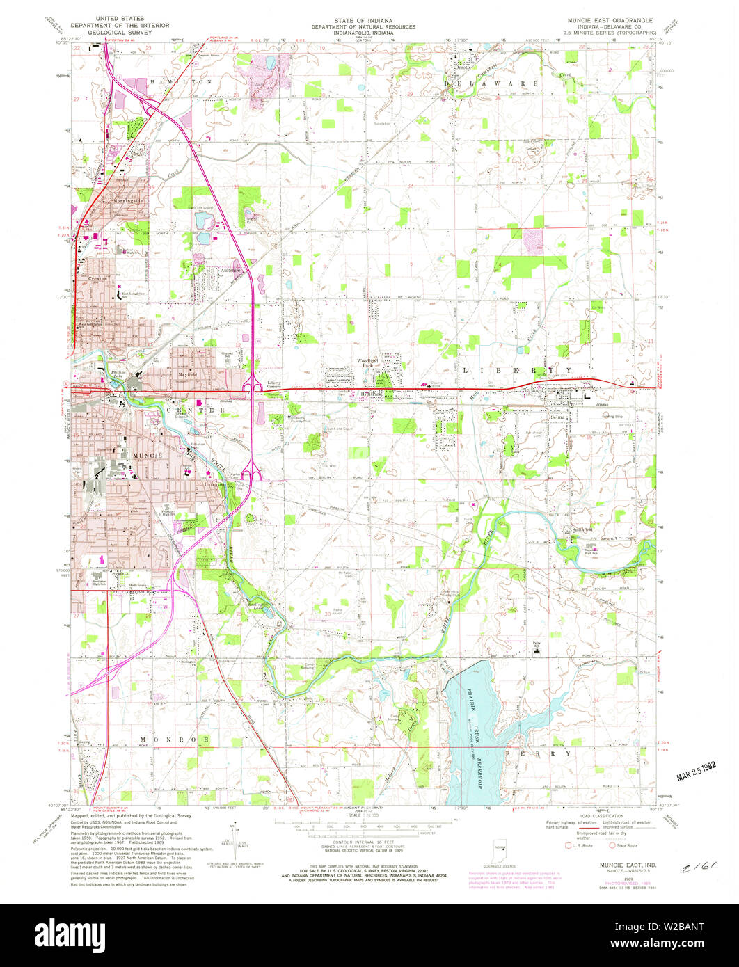 Map of muncie hi-res stock photography and images - Alamy
