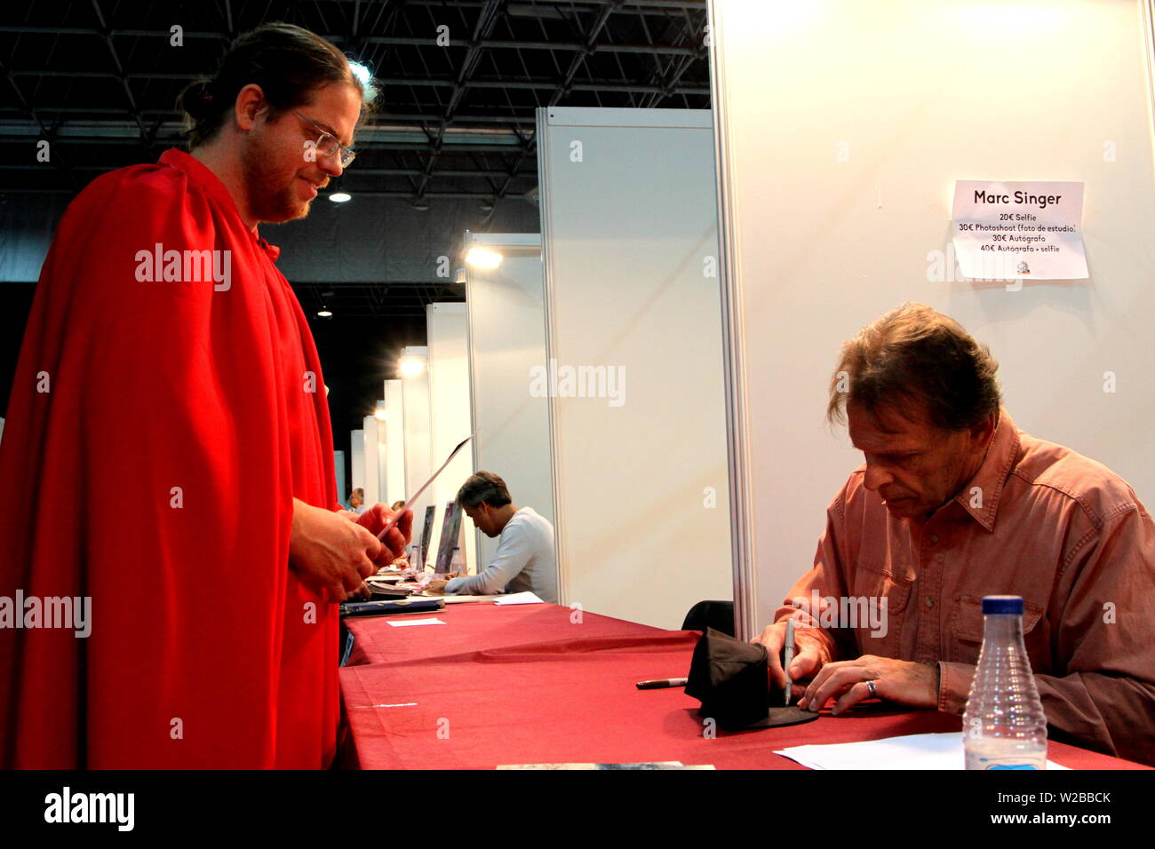 Spain. 07th July, 2019. Mark singer mythical actor of the series V of ...