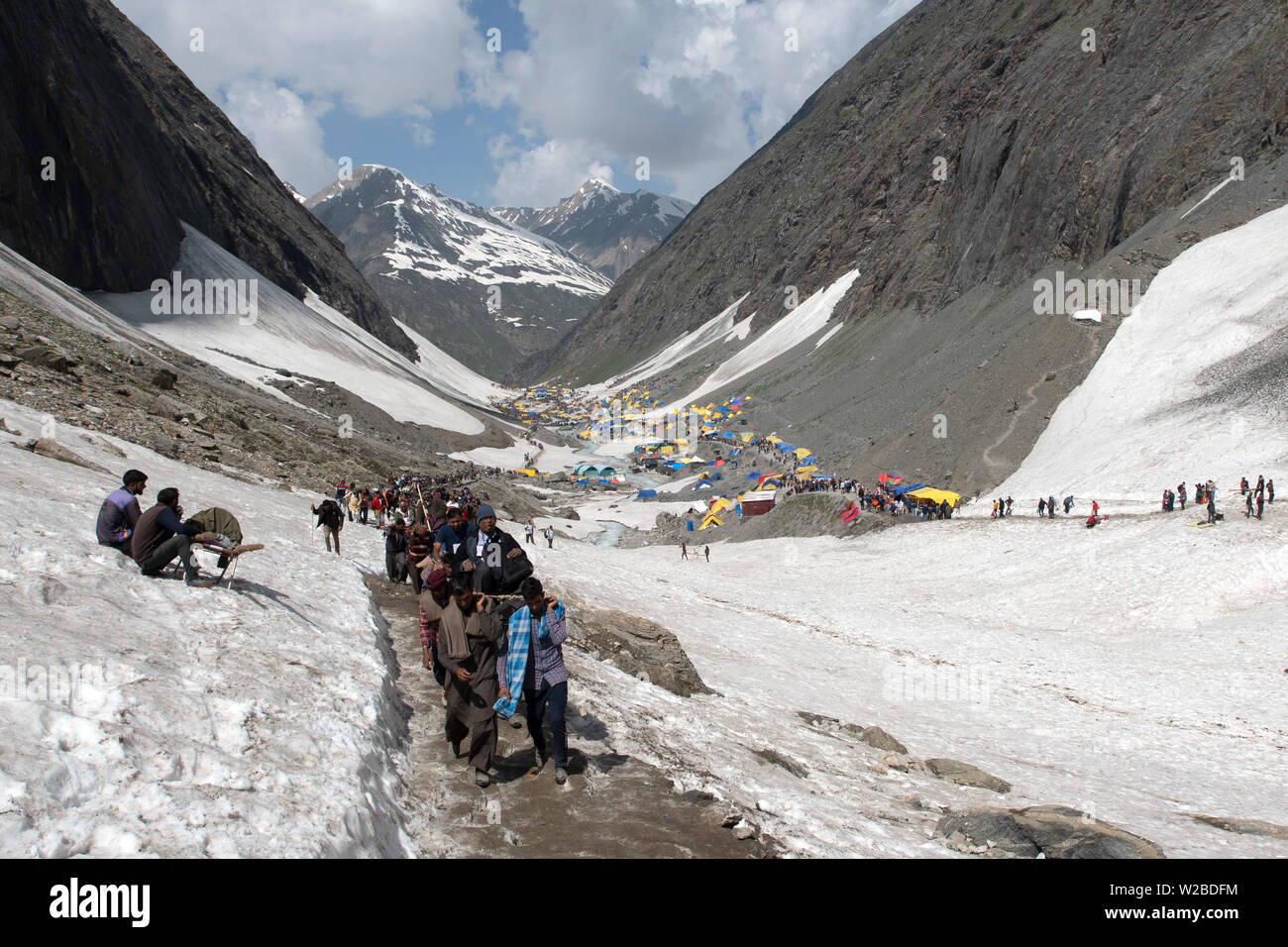 Amarnath Yatra, 2019, Kashmir, India, Asia, Hindu Pilgrimage Stock ...
