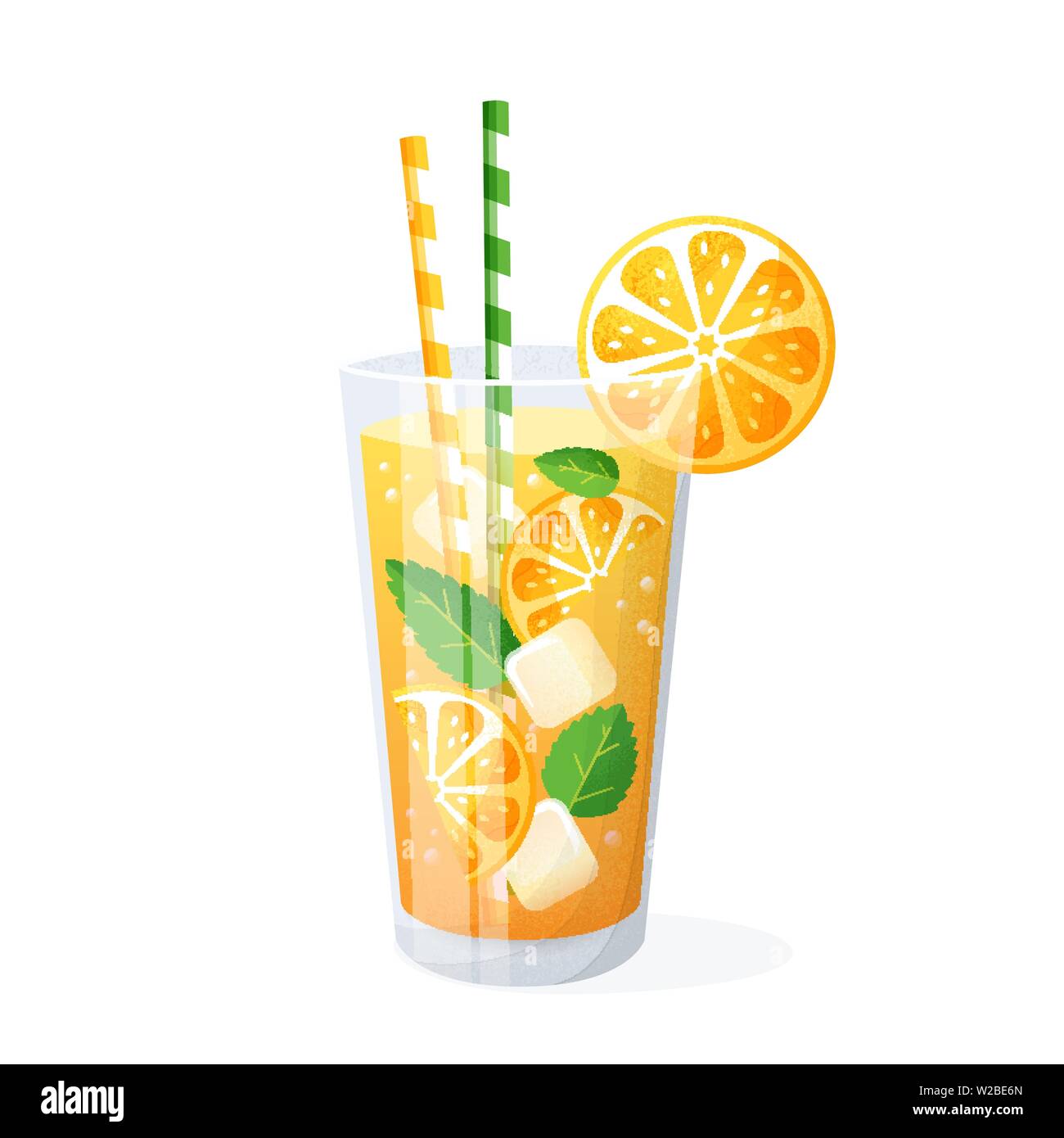 Background lemonade ice in Stock Vector Images - Alamy