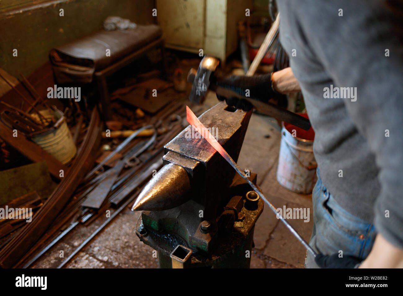 Forging hammer hi-res stock photography and images - Alamy
