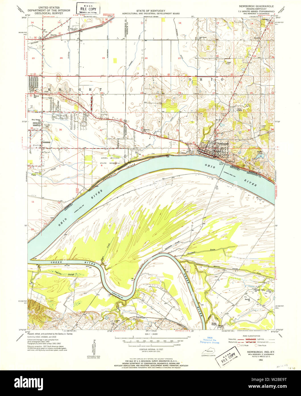 Map of newburgh hi-res stock photography and images - Alamy