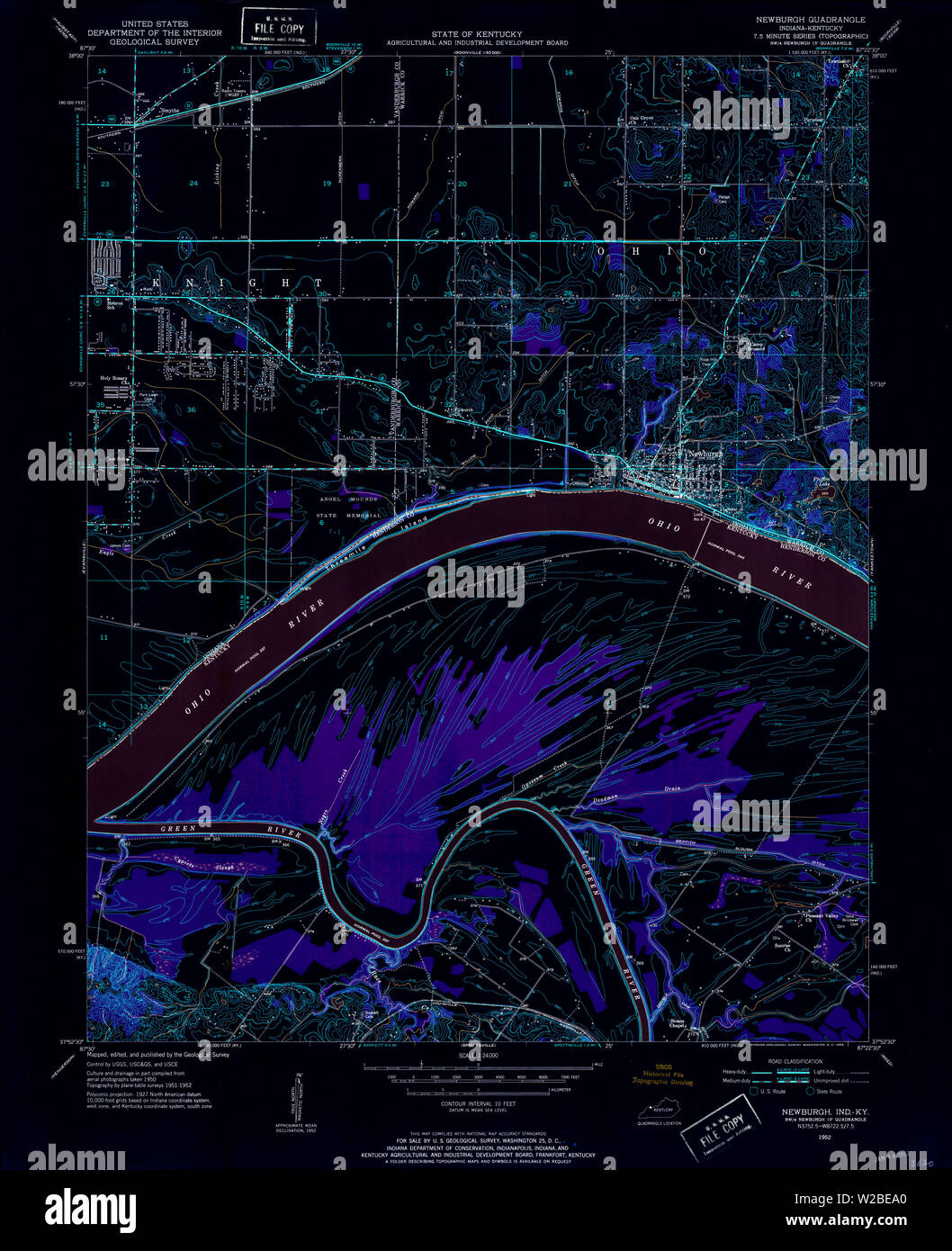 Map of newburgh hi-res stock photography and images - Alamy