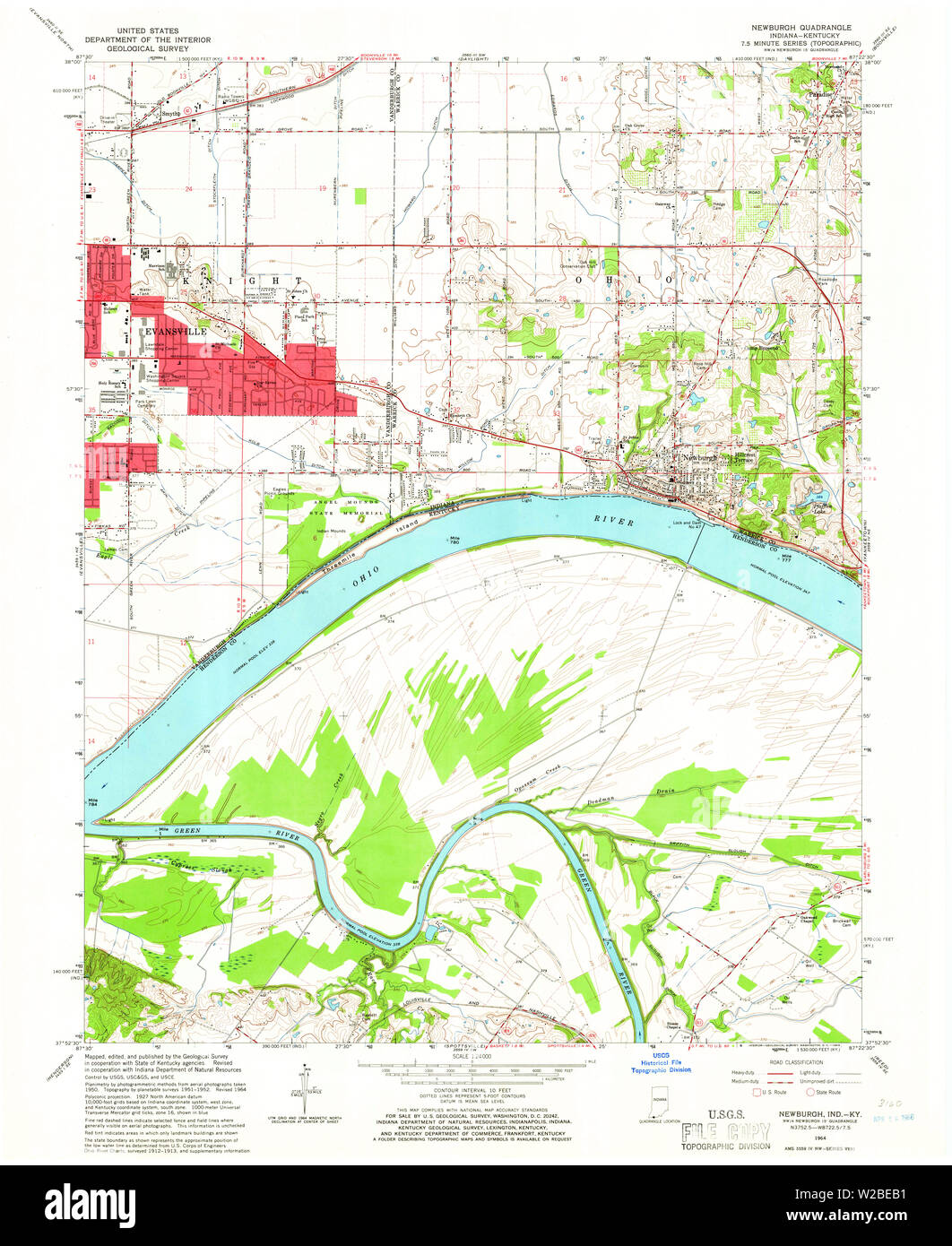Map of newburgh hi-res stock photography and images - Alamy