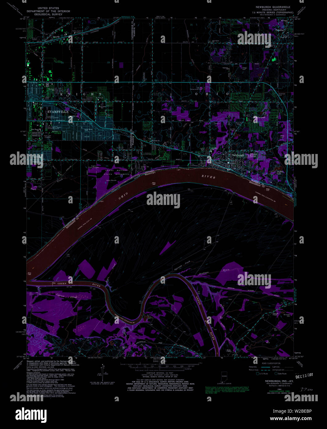 Map of newburgh hi-res stock photography and images - Alamy