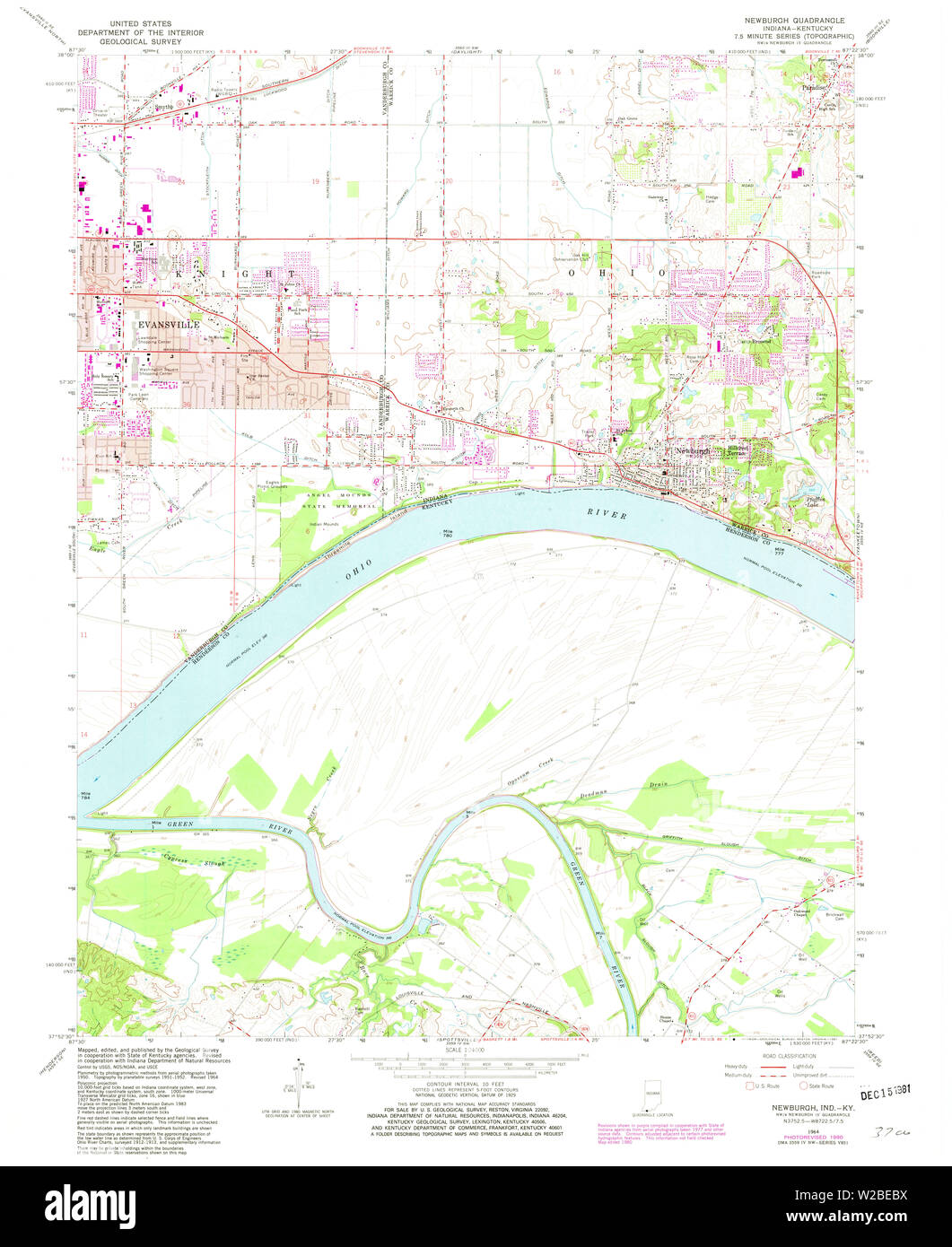 Map of newburgh hi-res stock photography and images - Alamy