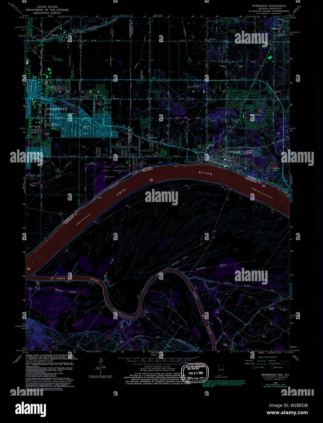 Map of newburgh hi-res stock photography and images - Alamy