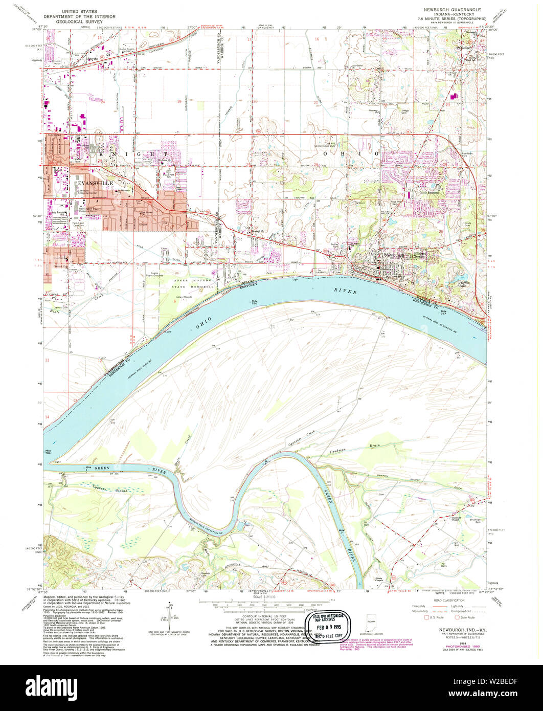 Map of newburgh hi-res stock photography and images - Alamy
