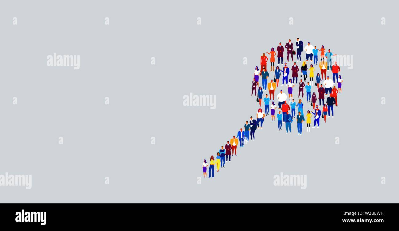 Zoom crowd Stock Vector Images - Alamy