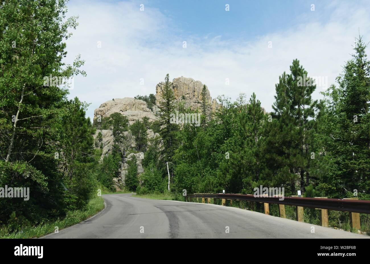 Spectacular drive along Needles Highway at Custer State Park, South ...