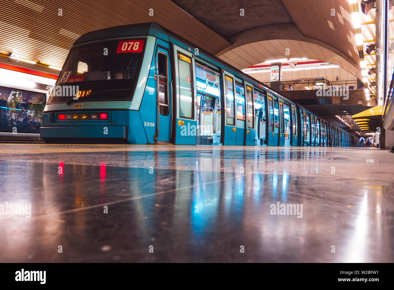 SANTIAGO, CHILE - JANUARY 2015: A Santiago Metro NS93 Train at ...