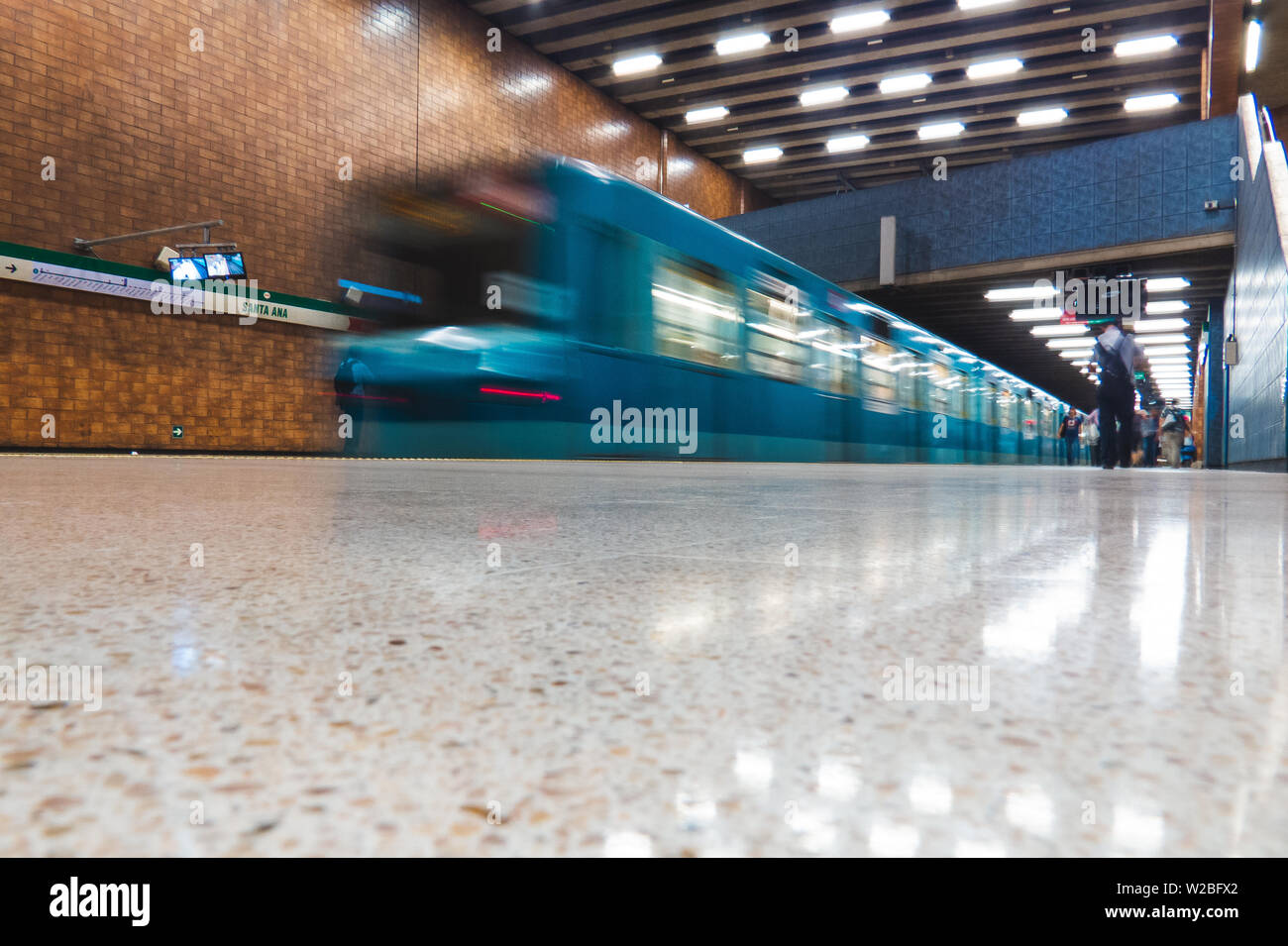 Metro de santiago santa ana hi-res stock photography and images - Alamy
