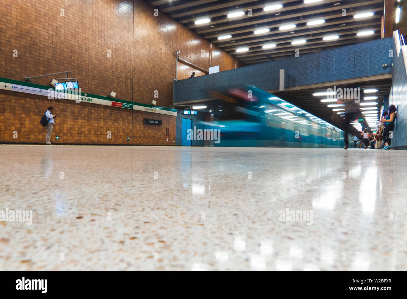 Metro de santiago santa ana hi-res stock photography and images - Alamy