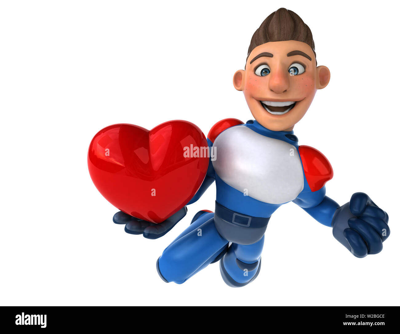 Cartoon character super heart Cut Out Stock Images & Pictures - Alamy