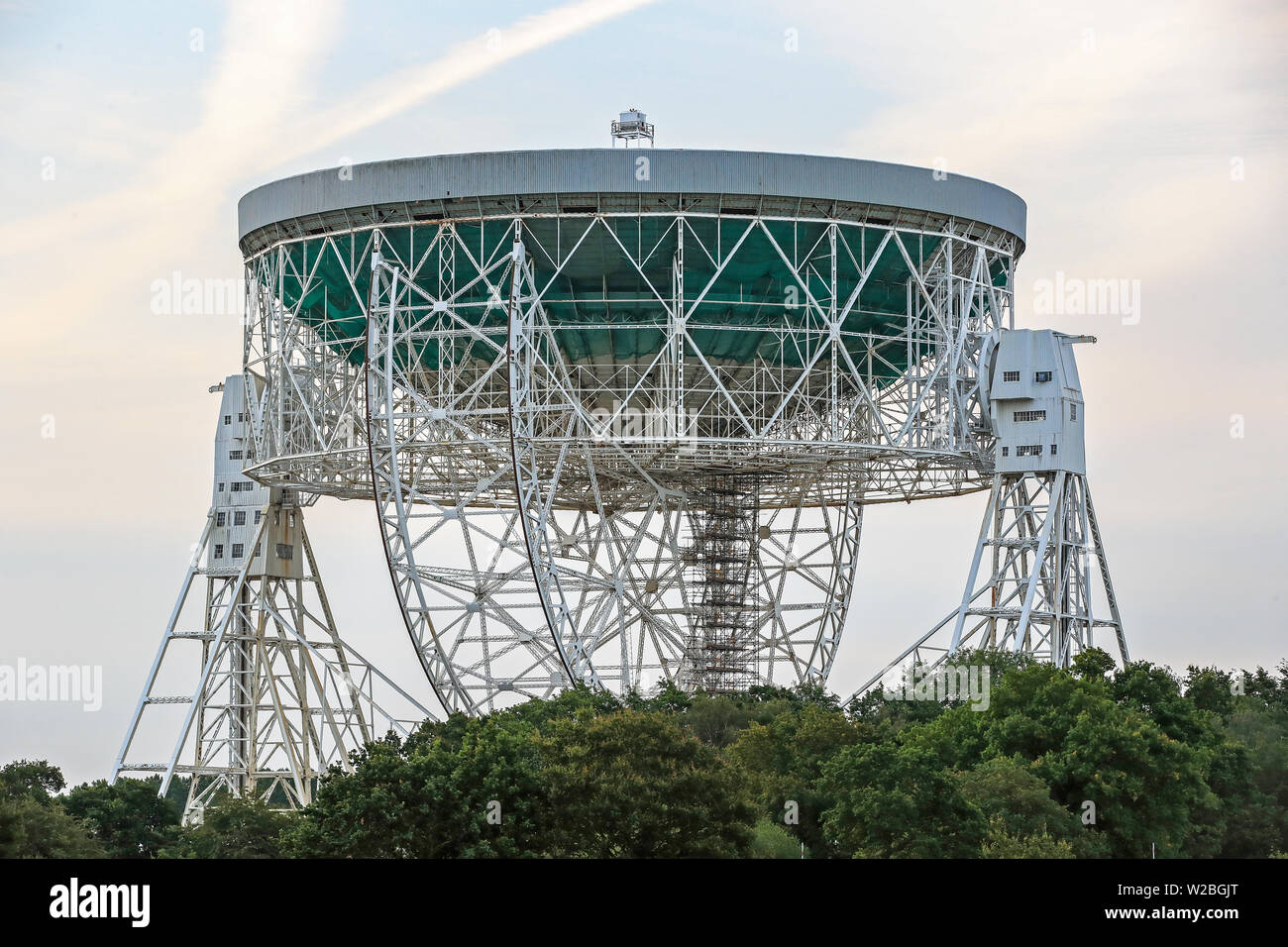 The Lovell telescope at Jodrell Bank Observatory in Cheshire, after it ...