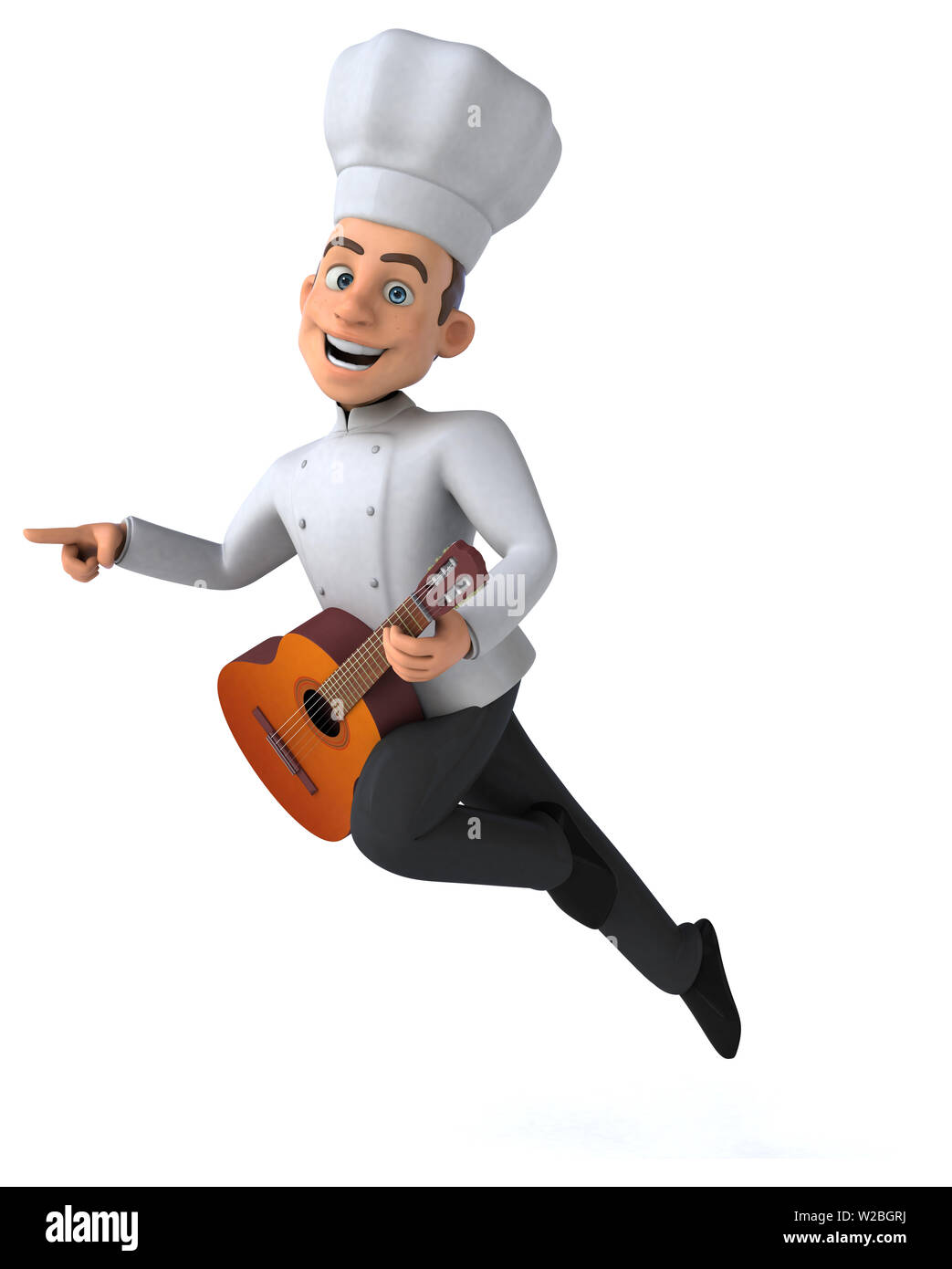Fun chef - 3D Illustration Stock Photo - Alamy