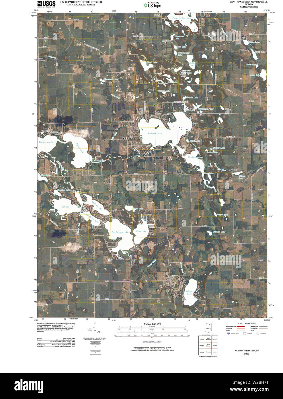 Webster map of the united states hi-res stock photography and images ...