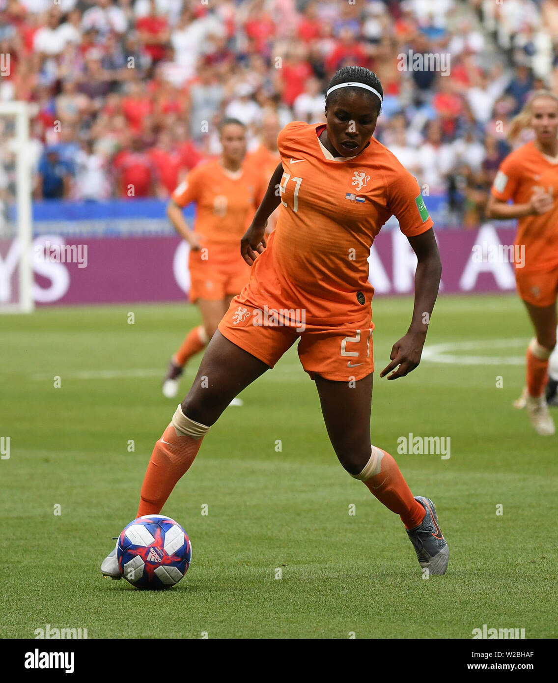 Décines-Charpieu, France. 7th July, 2019. Football, women: WM, USA ...