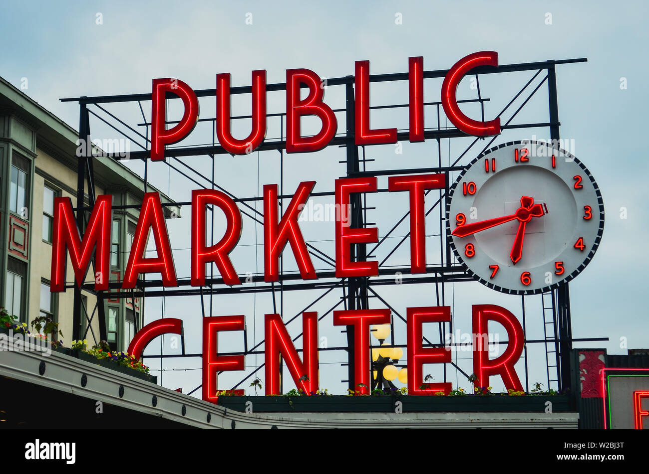 pike market place logo Stock Photo - Alamy