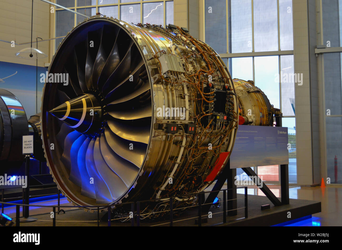 Boeing engine in Seattle Washington Stock Photo - Alamy