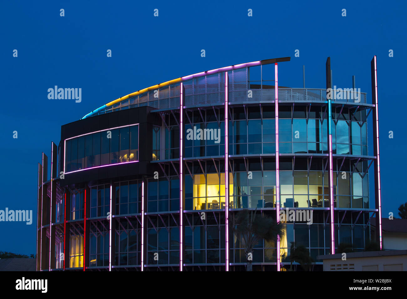 Caribbean, Netherland Antilles, Aruba, Oranjestad, New Parliment ...