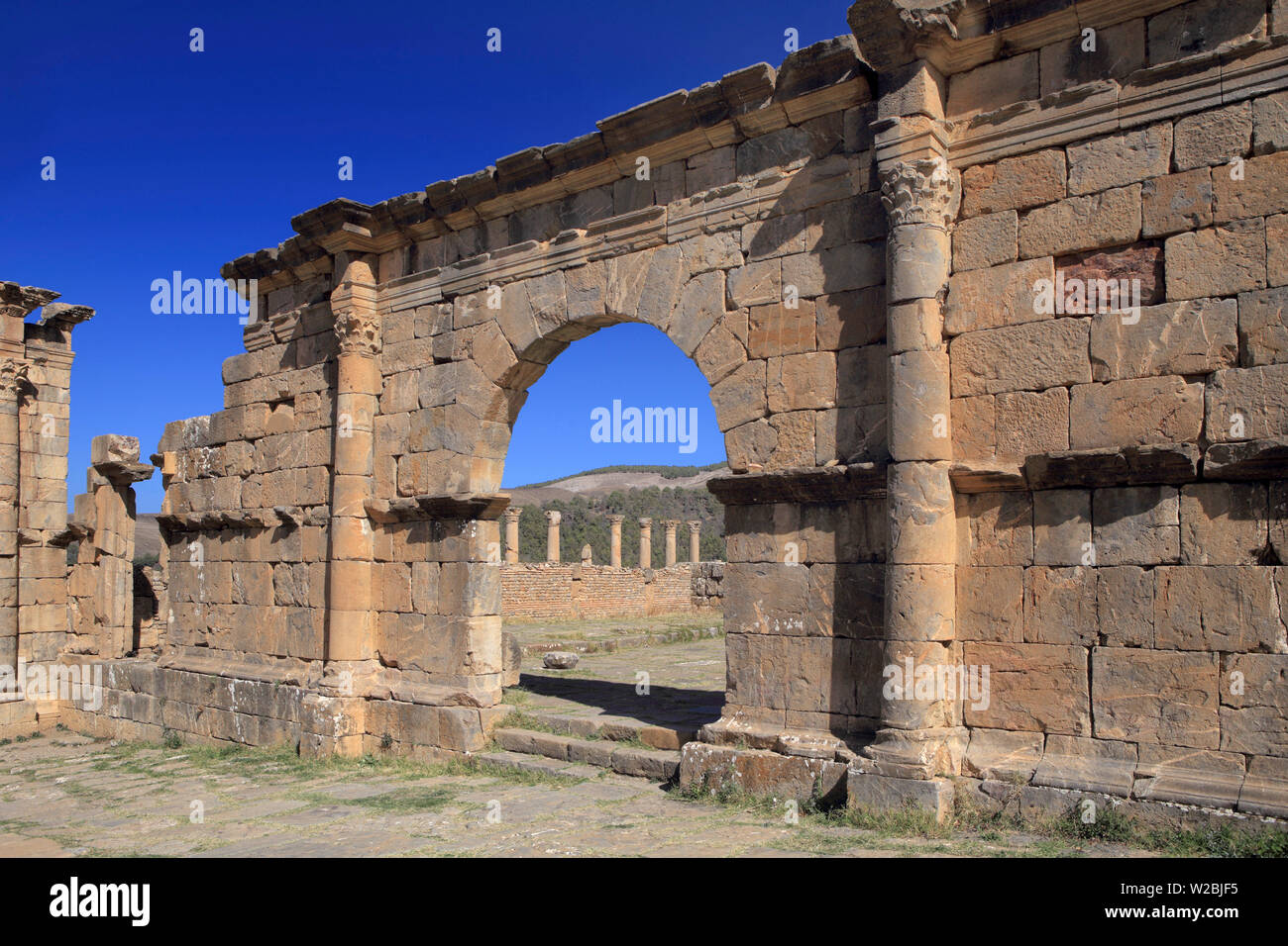 Ruins of ancient city Cuicul, Djemila, Setif Province, Algeria Stock ...