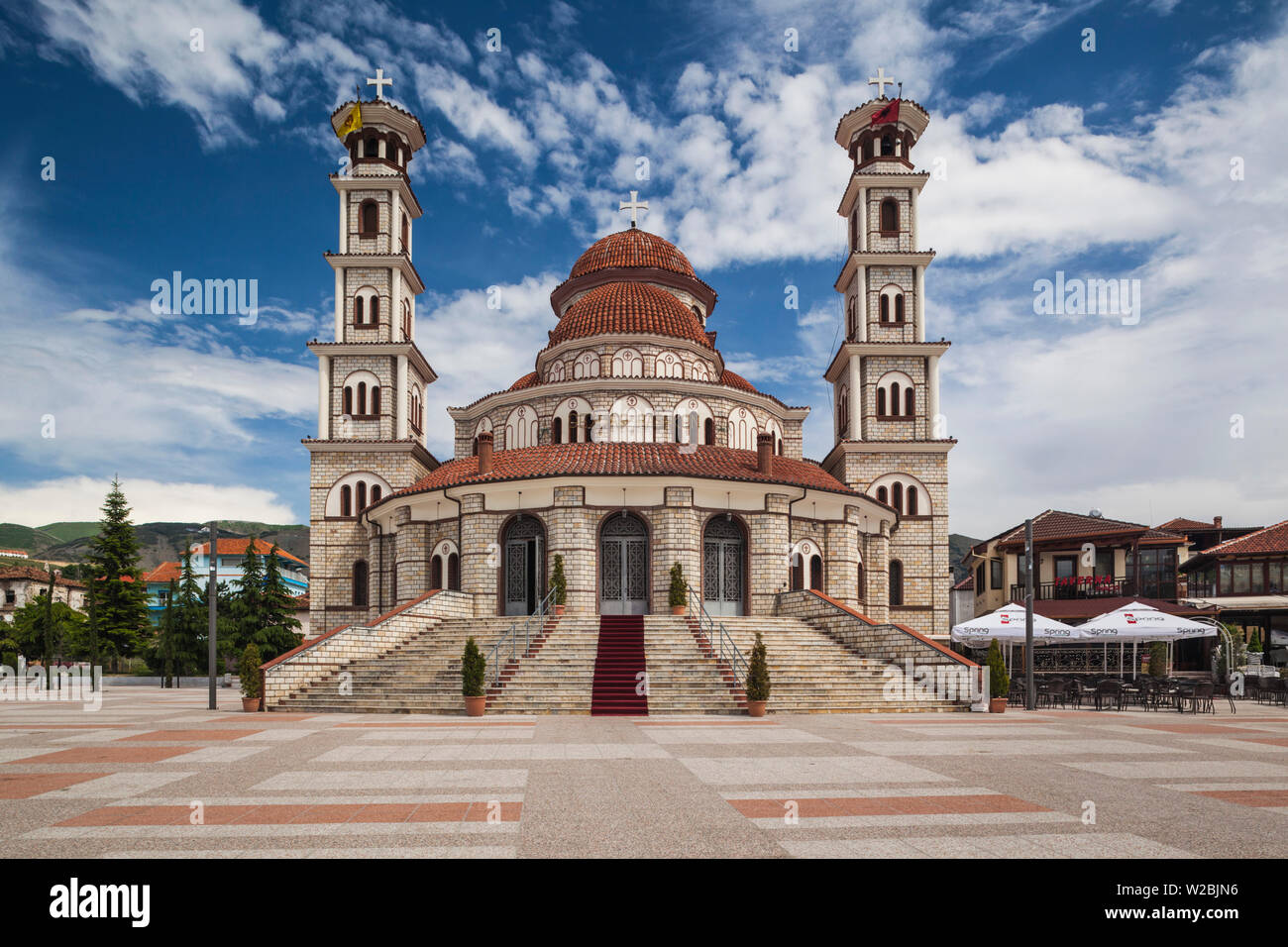 Albania, Korca, the Orthodox Cathedral Stock Photo - Alamy