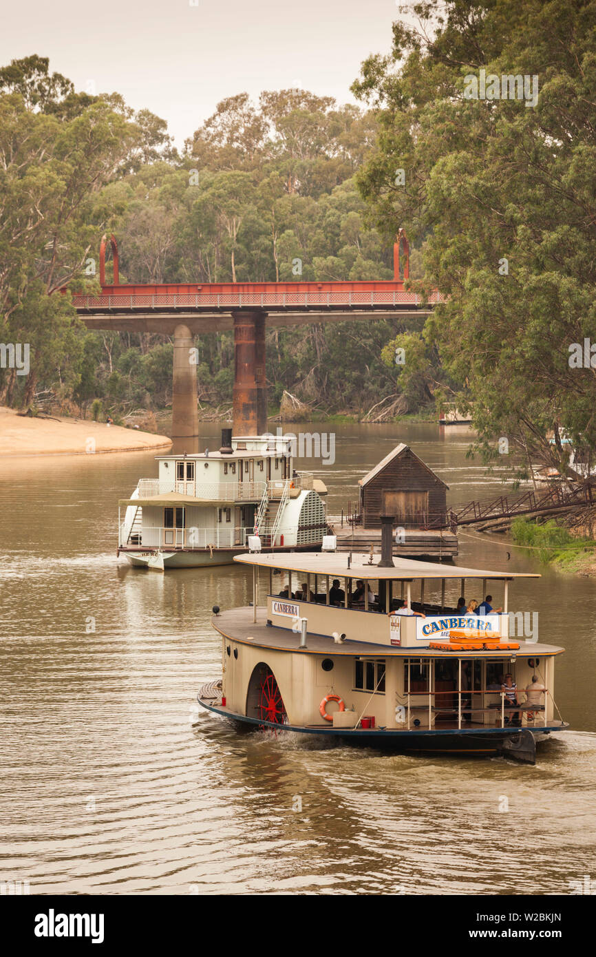 Australia, Victoria, VIC, Echuca, Historic Port of Echuca, Murray River ...