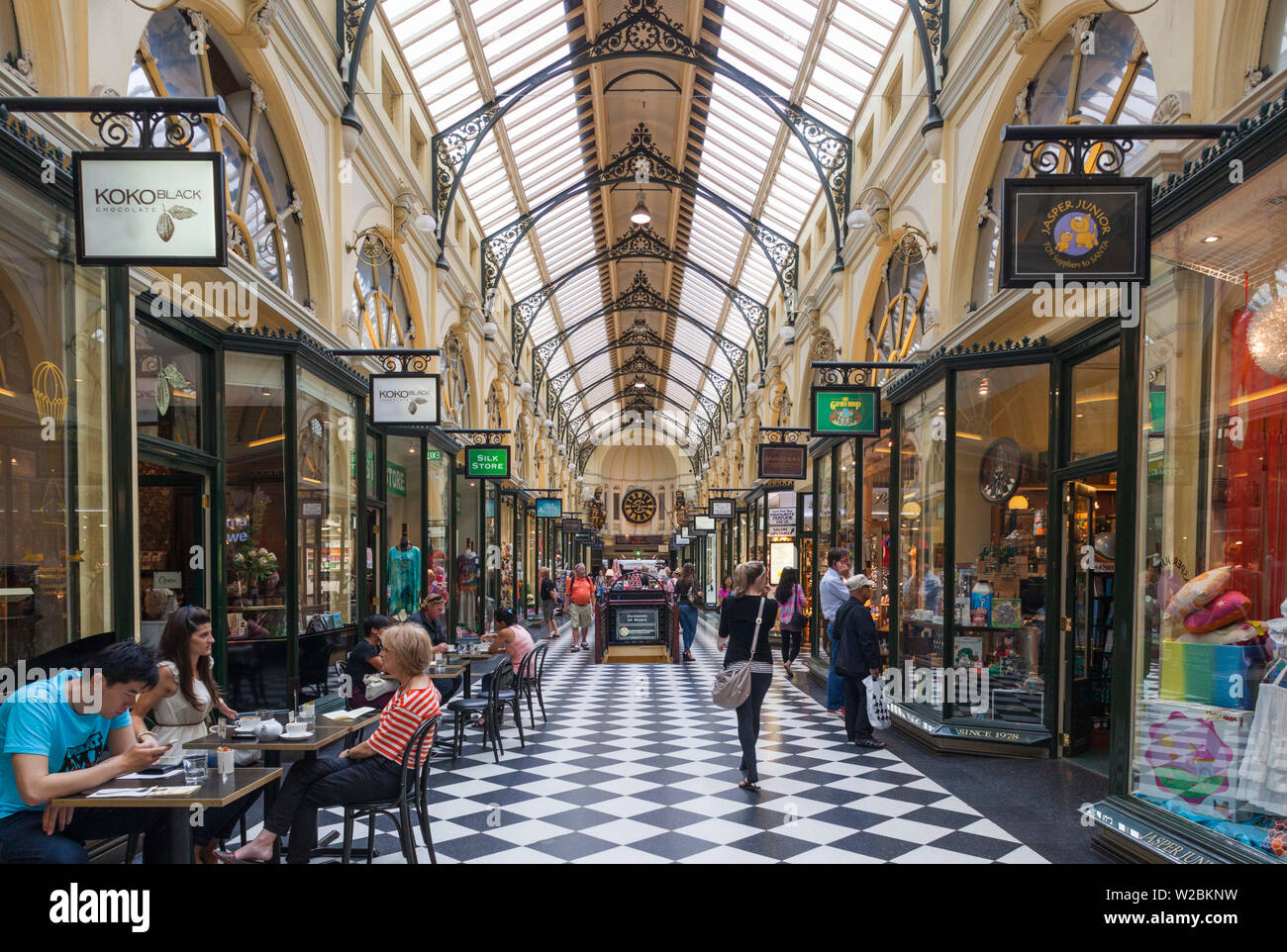 Shopping arcade melbourne hi-res stock photography and images - Alamy