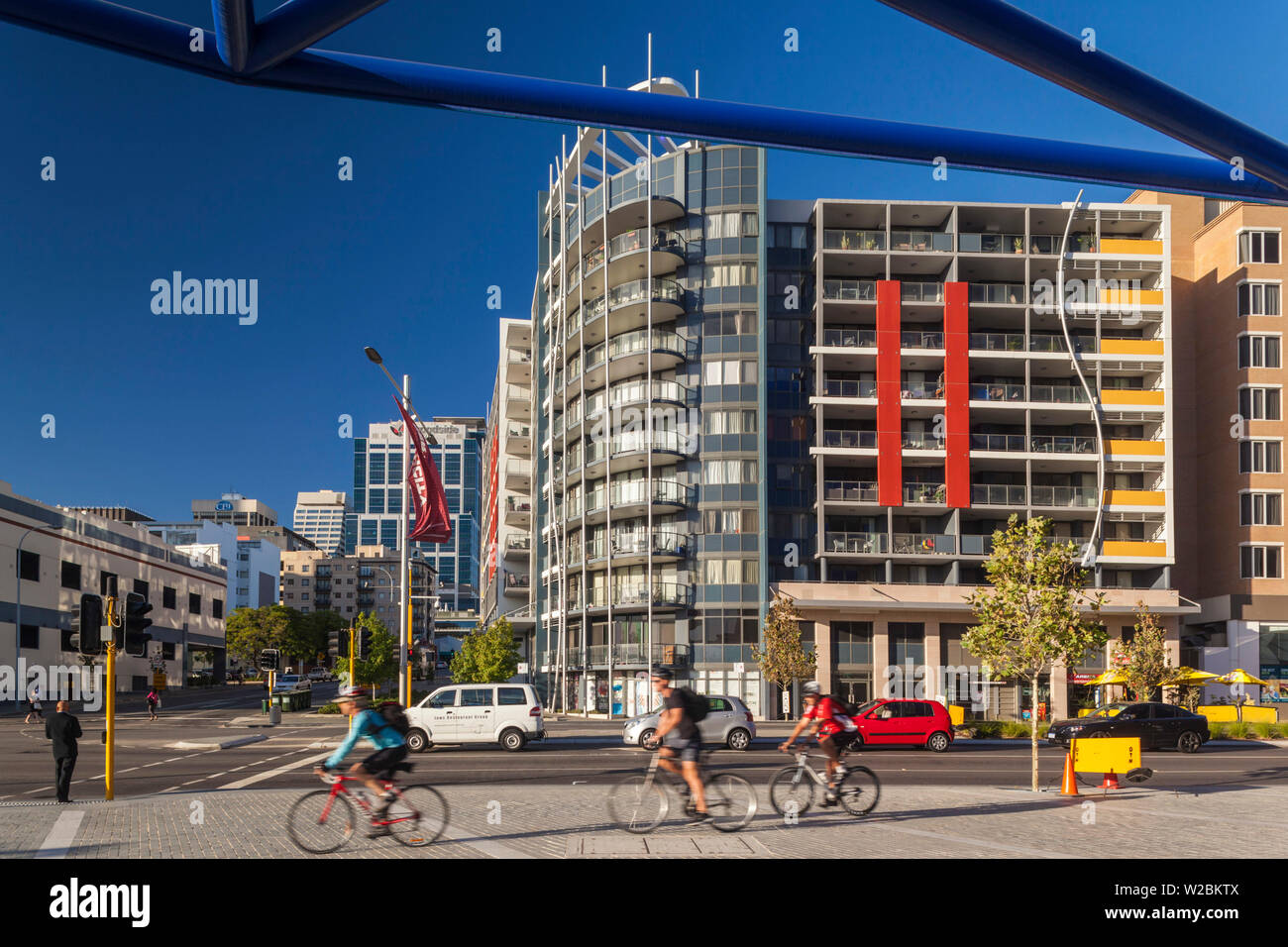 Australia, Western Australia, Perth, Wellington Street by the Perth ...