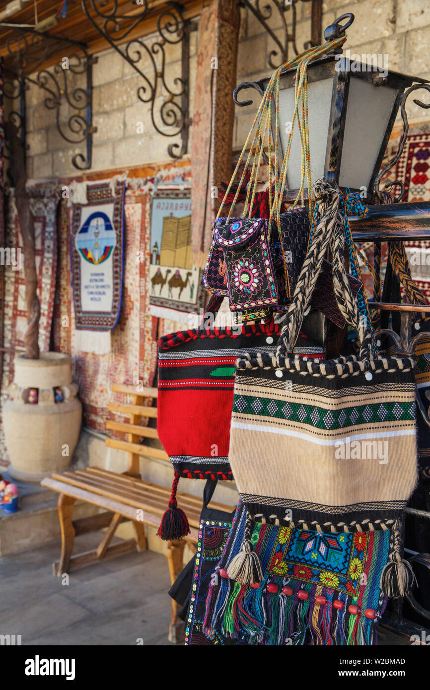 Azerbaijan, Baku, Souvenir shop in The Old Town - Icheri Sheher Stock ...
