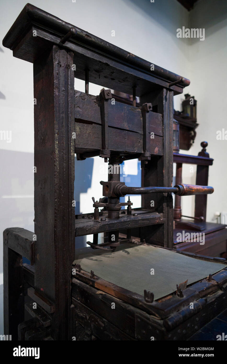 Belgium, Antwerp, Museum Plantin-Moretus, museum at the world's first ...