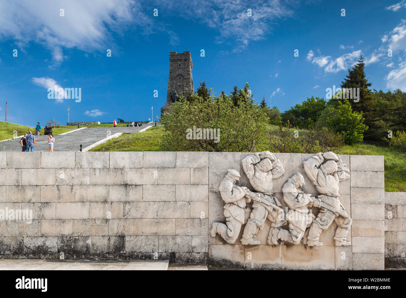 Bulgaria, Central Mountains, Shipka, Shipka Pass, Freedom Monument ...