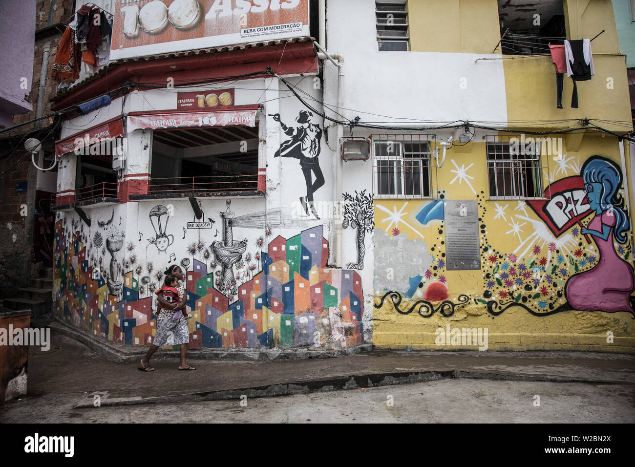 Santa Marta favela, Rio de Janeiro, Brazil Stock Photo - Alamy
