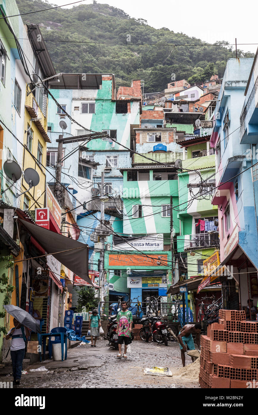 Santa Marta favela, Rio de Janeiro, Brazil Stock Photo - Alamy