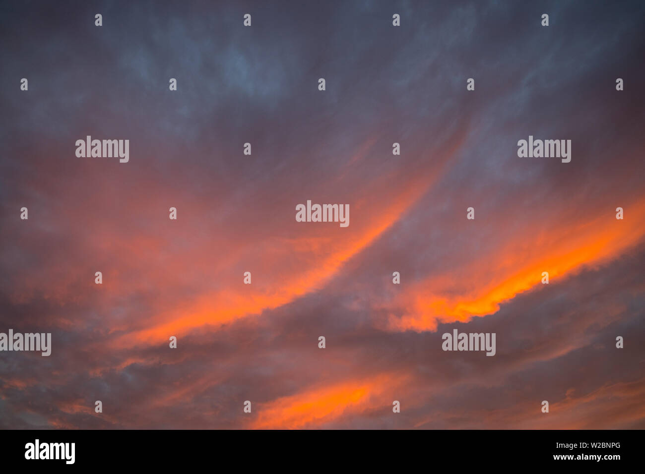 Mid-summer sunset in West Sussex, UK Stock Photo - Alamy