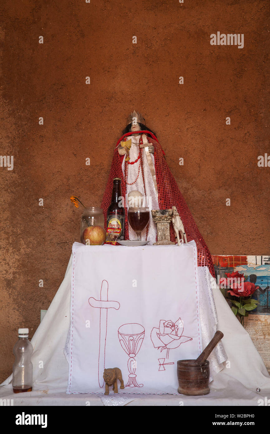 Cuba, Trinidad, An African religious altar in house Stock Photo - Alamy